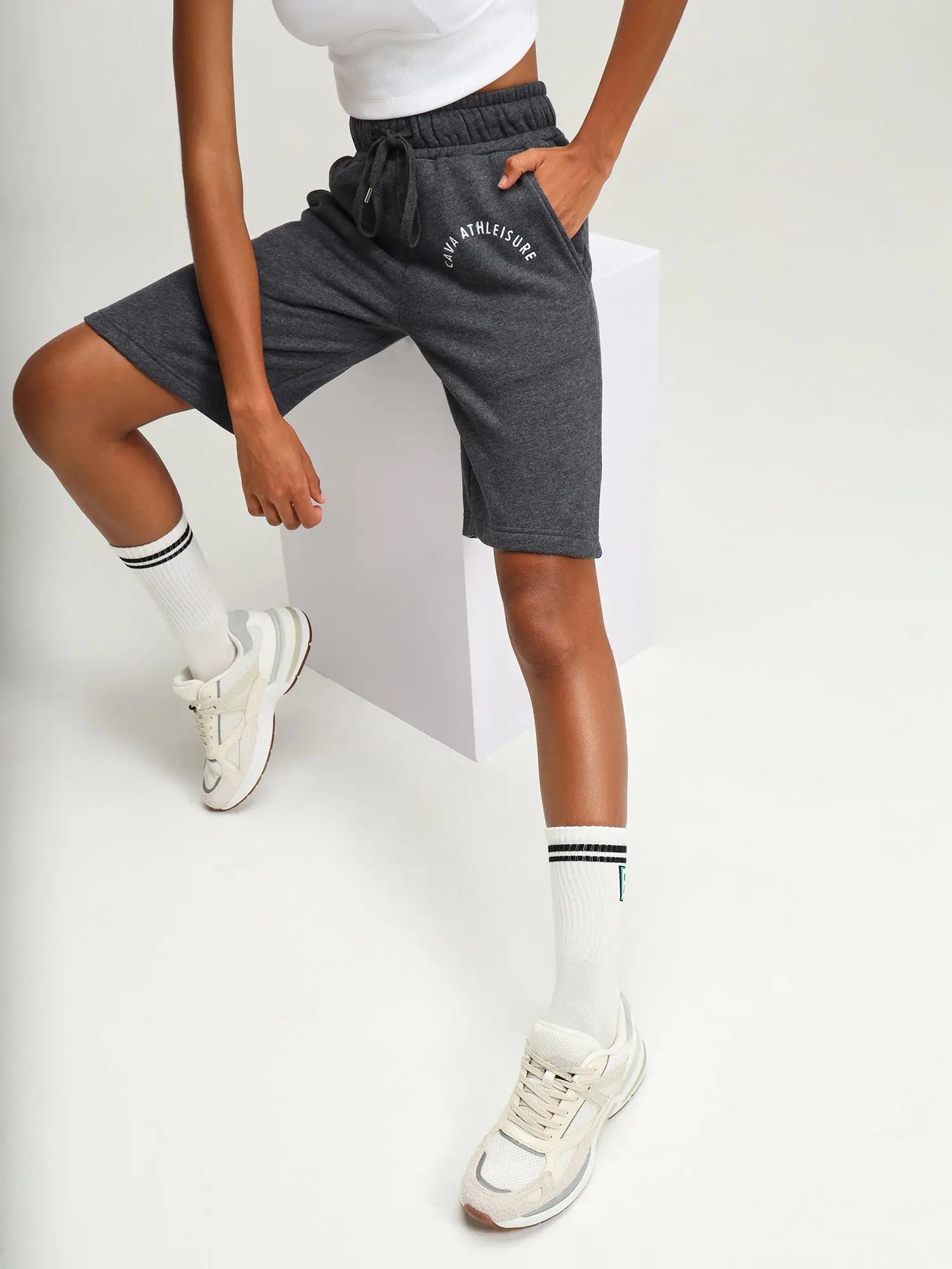 Berlin Grey Cava Essential Shorts - CAVA athleisure – CAVA Athleisure Pvt Ltd