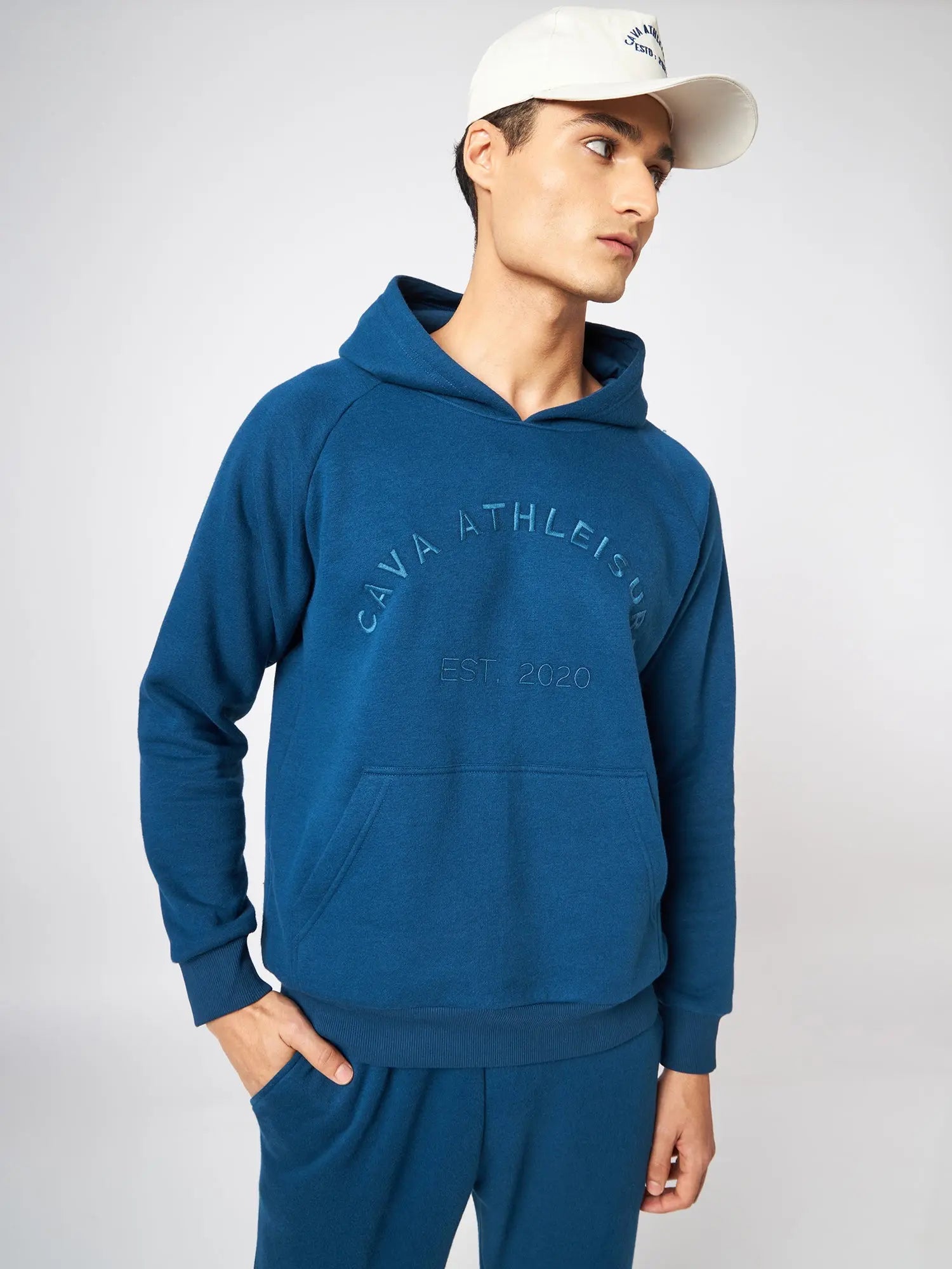 Moscow Blue Cava Essential Hoodie - CAVA athleisure – CAVA Athleisure Pvt Ltd