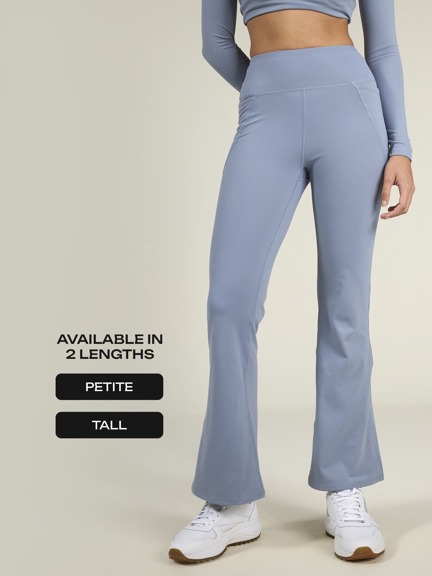 Storm Blue Sculpt Bootcut Leggings | High-Waisted & Flared – Cava ...