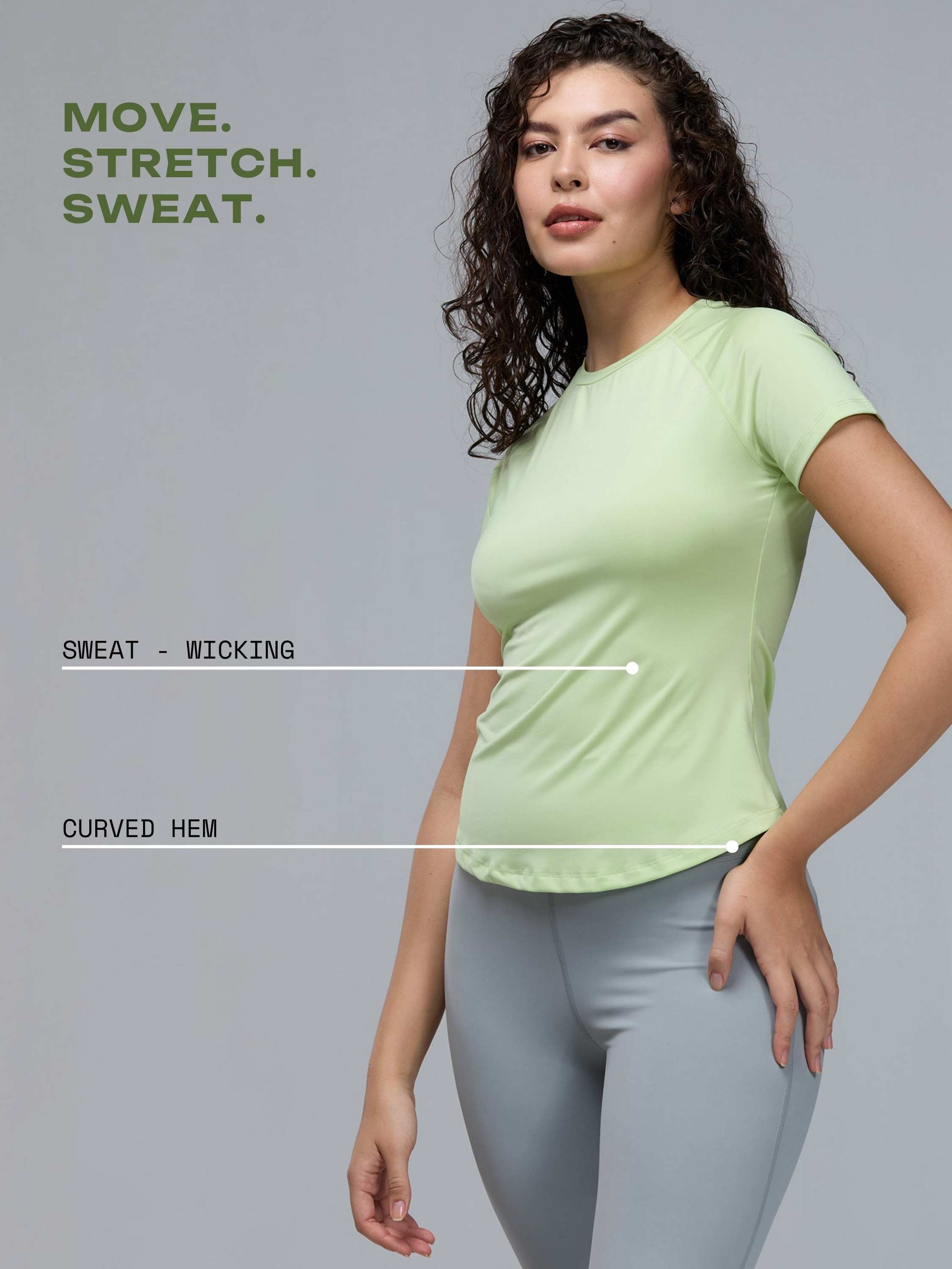 Lime Training Tee | Lightweight, Sweat-Ready Comfort – Cava – CAVA ...