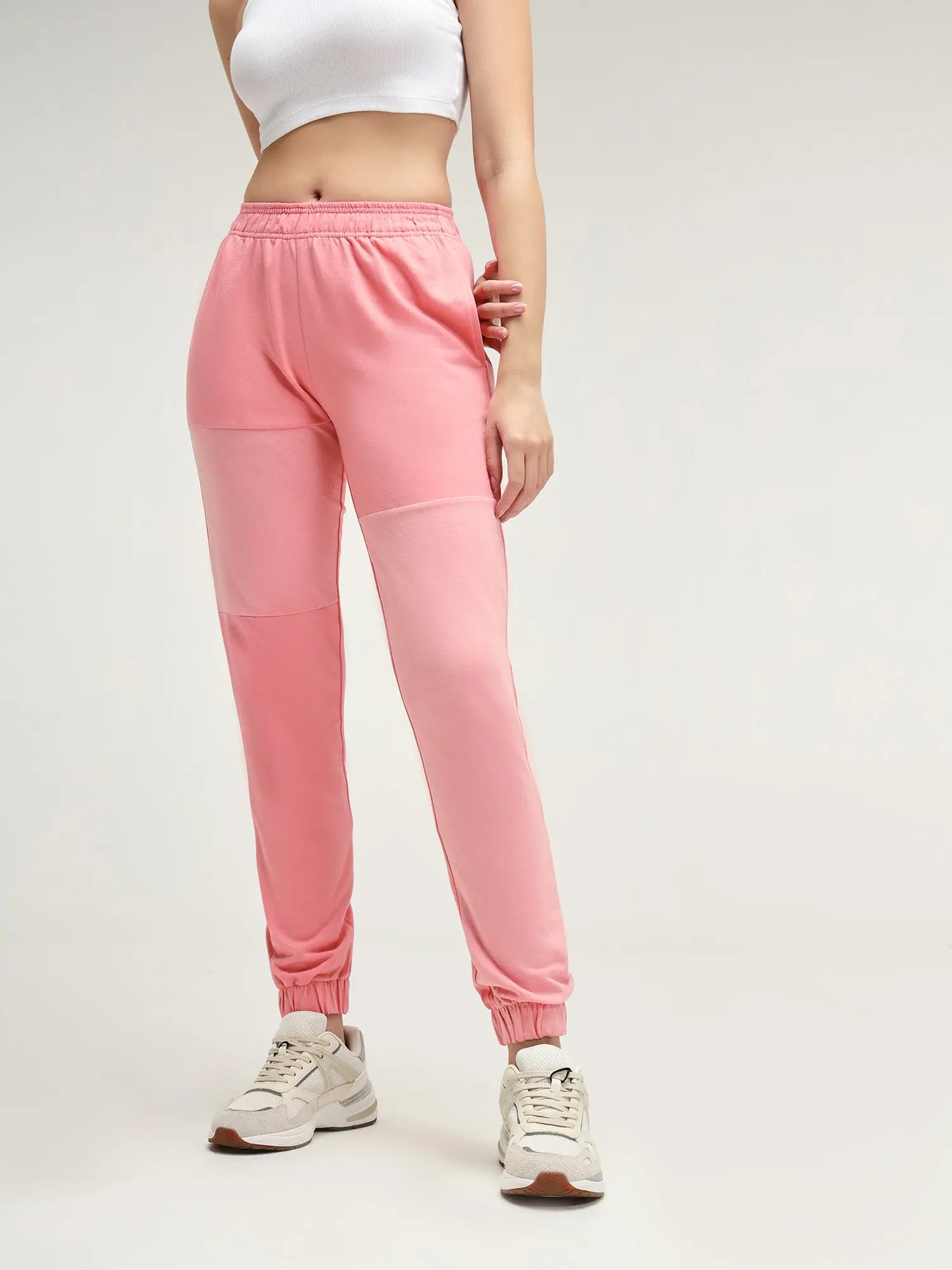 Aruba Pink Patchwork Jogger - CAVA athleisure – CAVA Athleisure Pvt Ltd