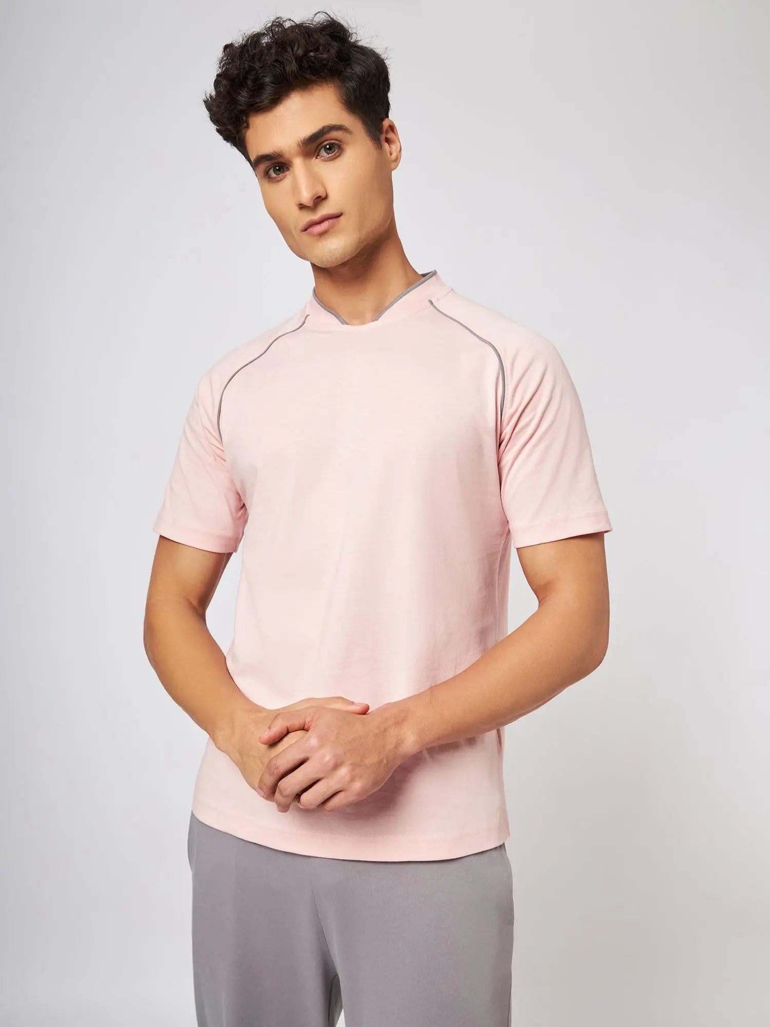 Kyoto Pink Raglan T-shirt - CAVA athleisure – CAVA Athleisure Pvt Ltd